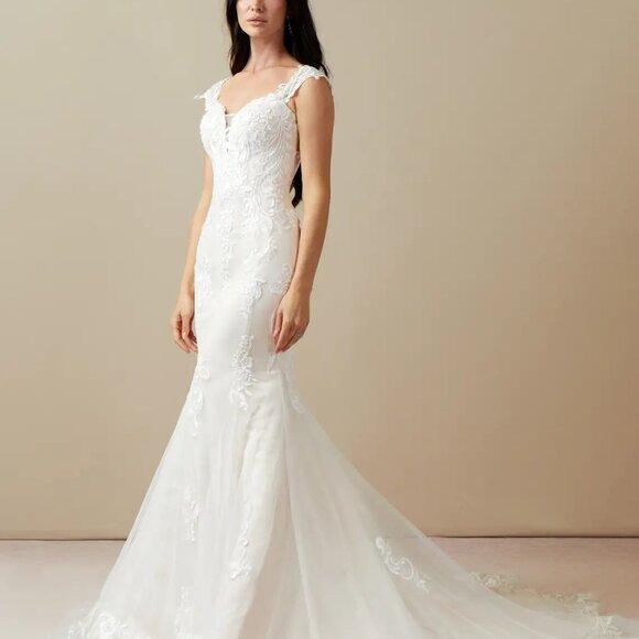 Azazie | Dresses | Azazie Roux Mermaid Sequins Satin Dress | Poshmark